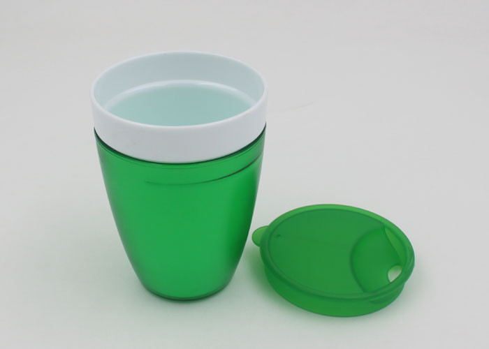 Multi-function Two Cups in One Multi-color Plastic Coffee Cup Water Cup ...